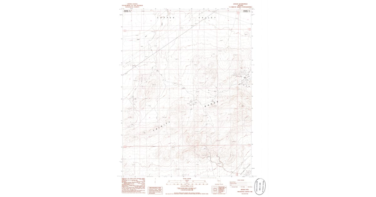 1986 Map of Jessup, Churchill County, NV — High-Res | Pastmaps