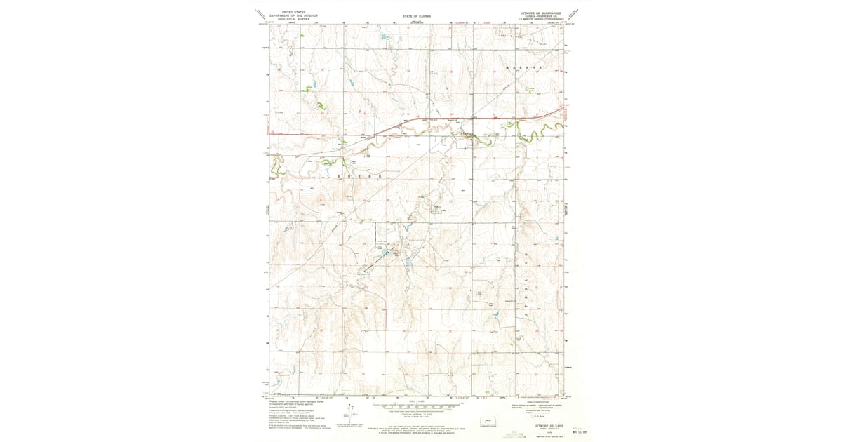 1970s Maps of Kansas | Pastmaps