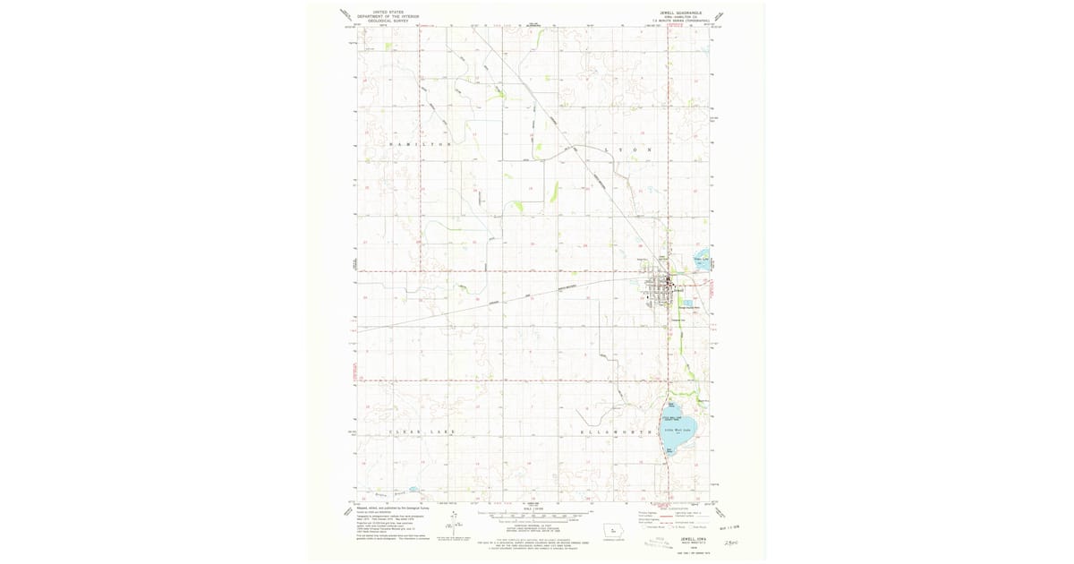 1978 Map of Jewell, Hamilton County, IA — High-Res | Pastmaps
