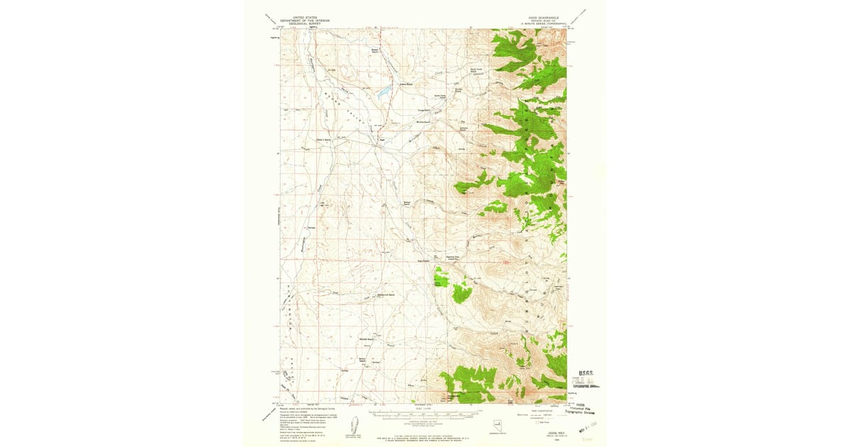 1959 Map of Jiggs, Elko County, NV — High-Res | Pastmaps