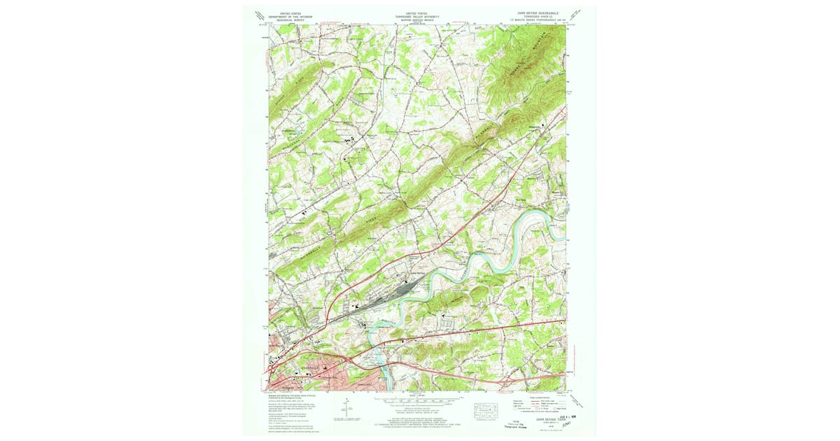 1978 Map of John Sevier, TN — High-Res | Pastmaps
