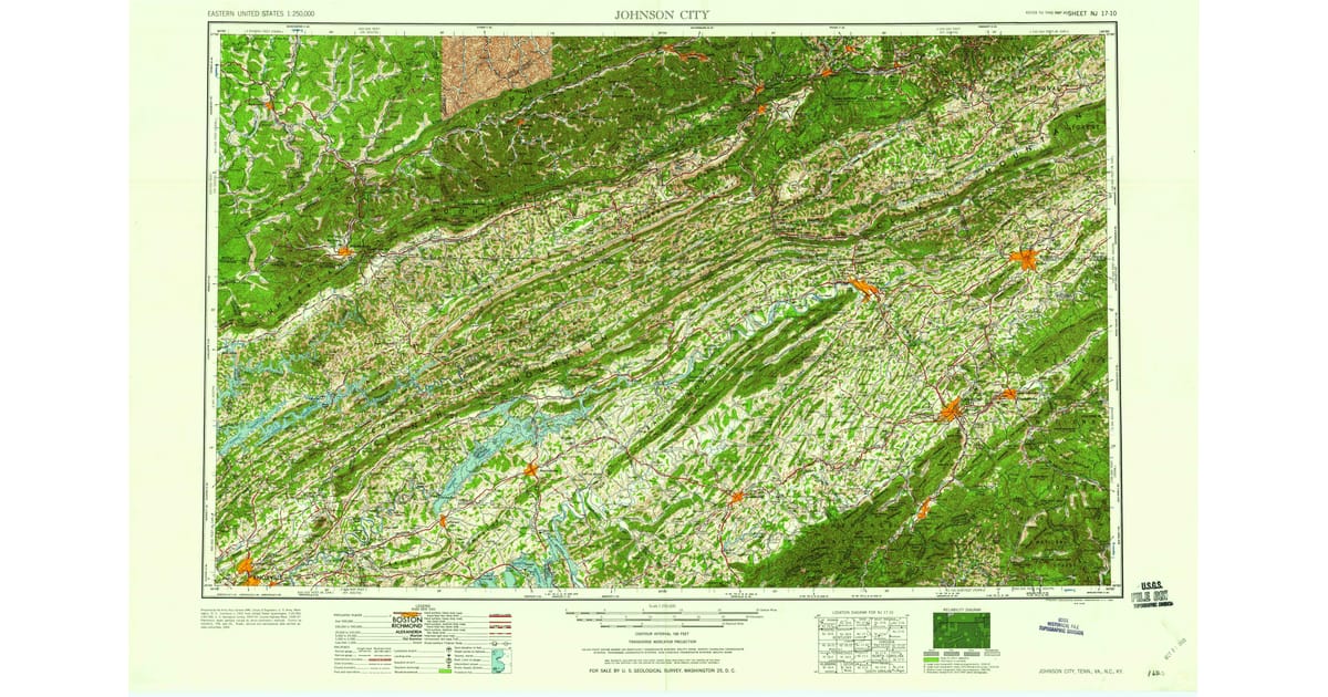 1960s Maps of Romeo, TN | Pastmaps