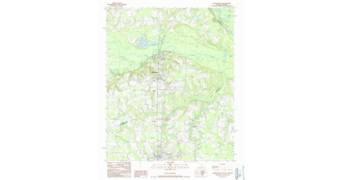 1990s Maps of Johnsonville, SC | Pastmaps