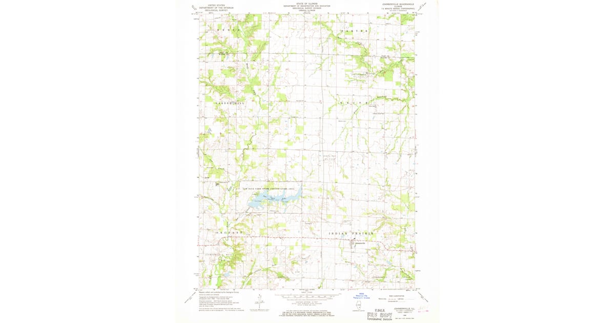 1968 Map of Johnsonville, IL — High-Res | Pastmaps
