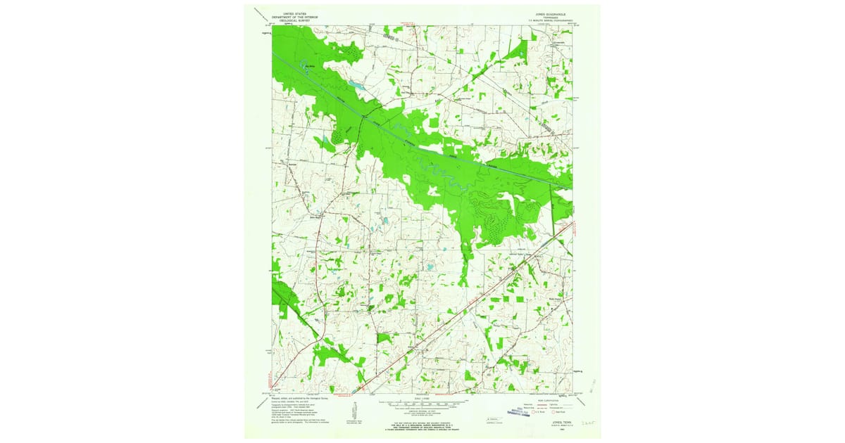 1960s Maps of Crockett County, TN | Pastmaps