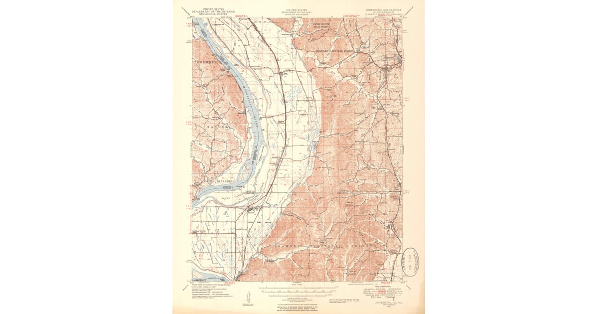 1947 Map of Jonesboro, IL — High-Res | Pastmaps