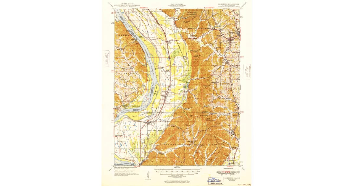 1949 Map of Jonesboro, IL — High-Res | Pastmaps