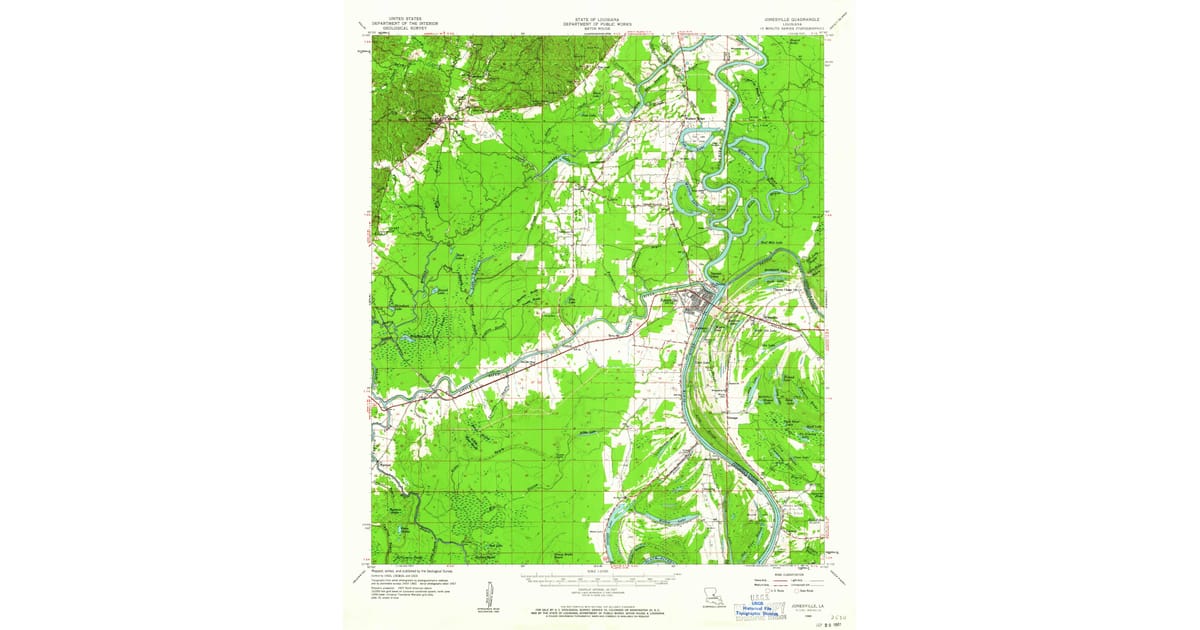 1960s Maps of Archie, LA | Pastmaps