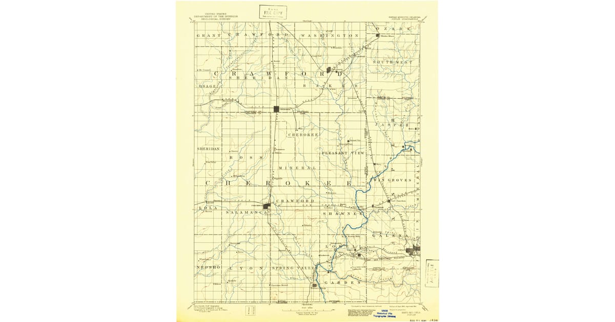 1894 Map of Joplin, MO — High-Res, 1941 Print | Pastmaps