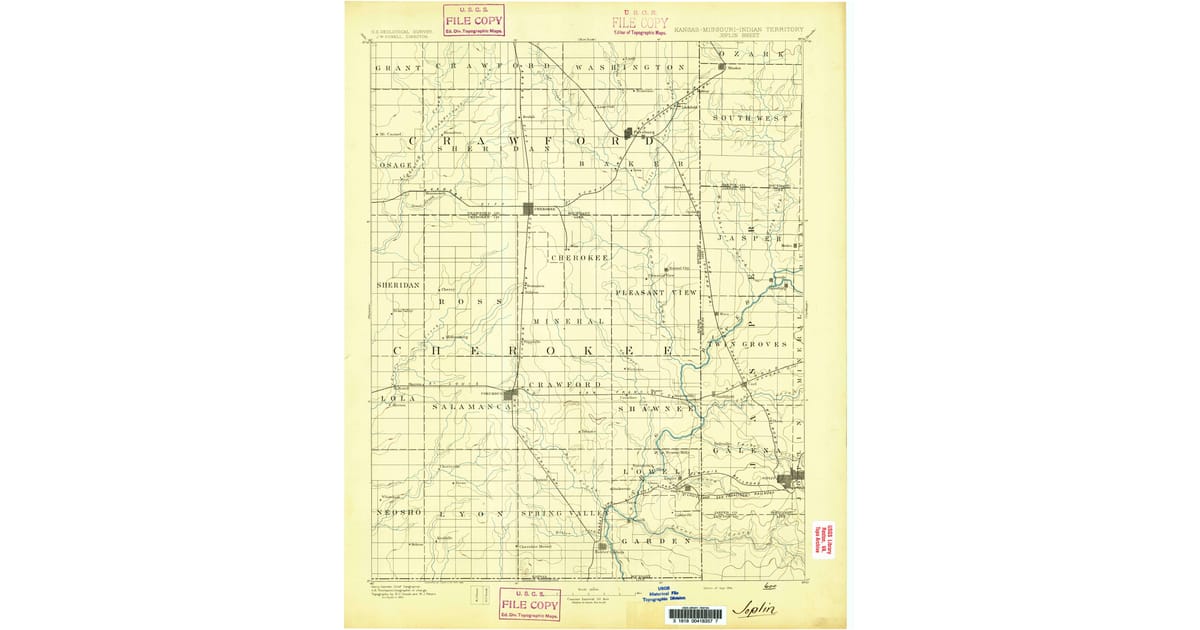 1894 Map of Joplin, MO — High-Res | Pastmaps