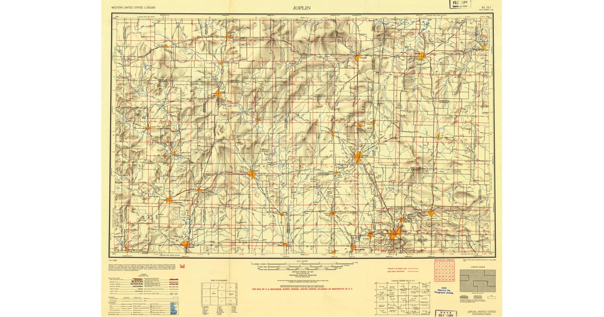 1947 Map of Joplin, MO — High-Res | Pastmaps