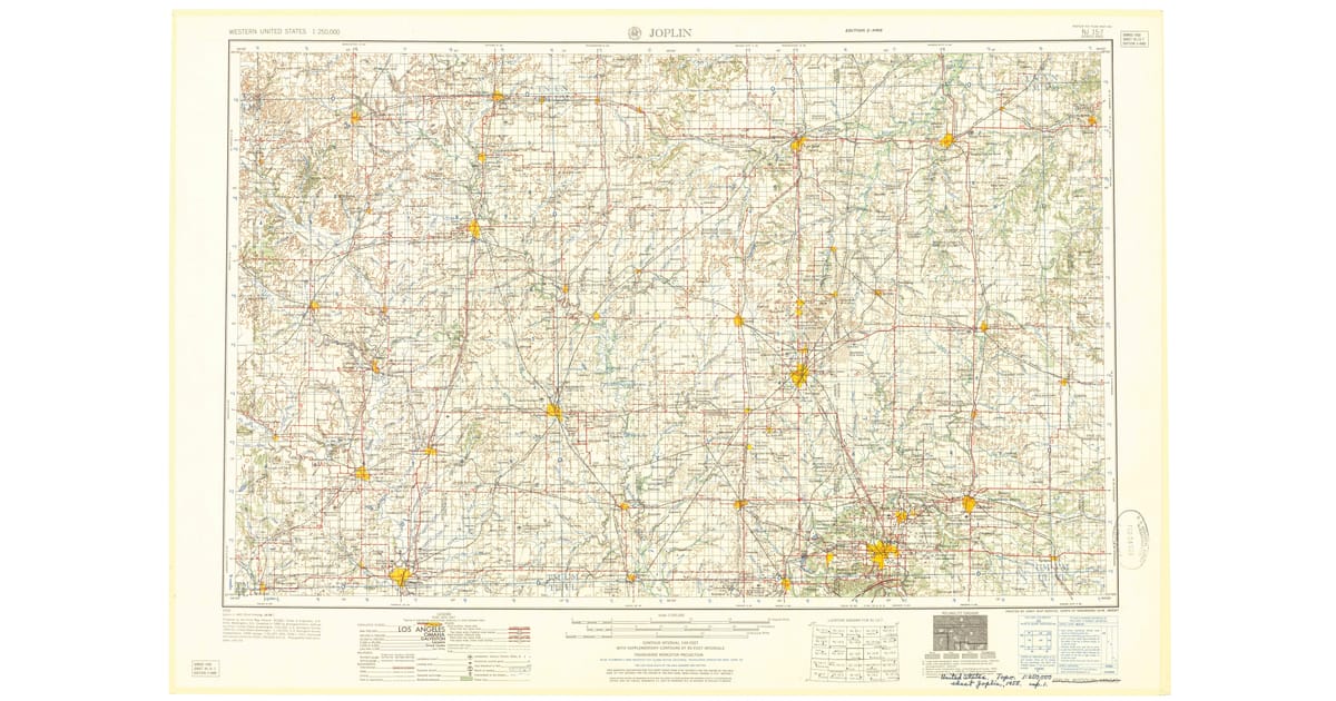 1958 Map of Joplin, MO — High-Res | Pastmaps