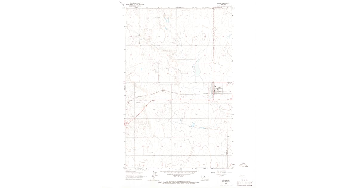 1963 Map of Joplin, MT — High-Res | Pastmaps