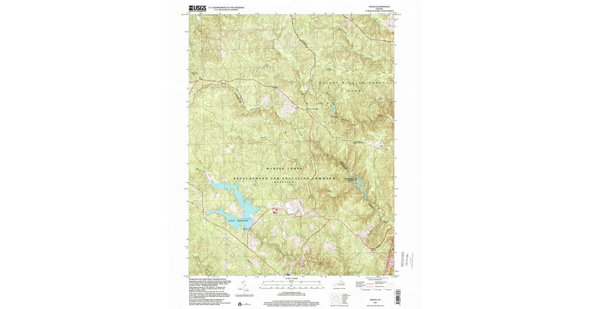 1997 Map of Joplin, Stafford County, VA — High-Res | Pastmaps
