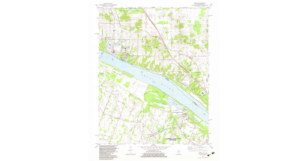 1982 Map of Joppa, IL — High-Res | Pastmaps