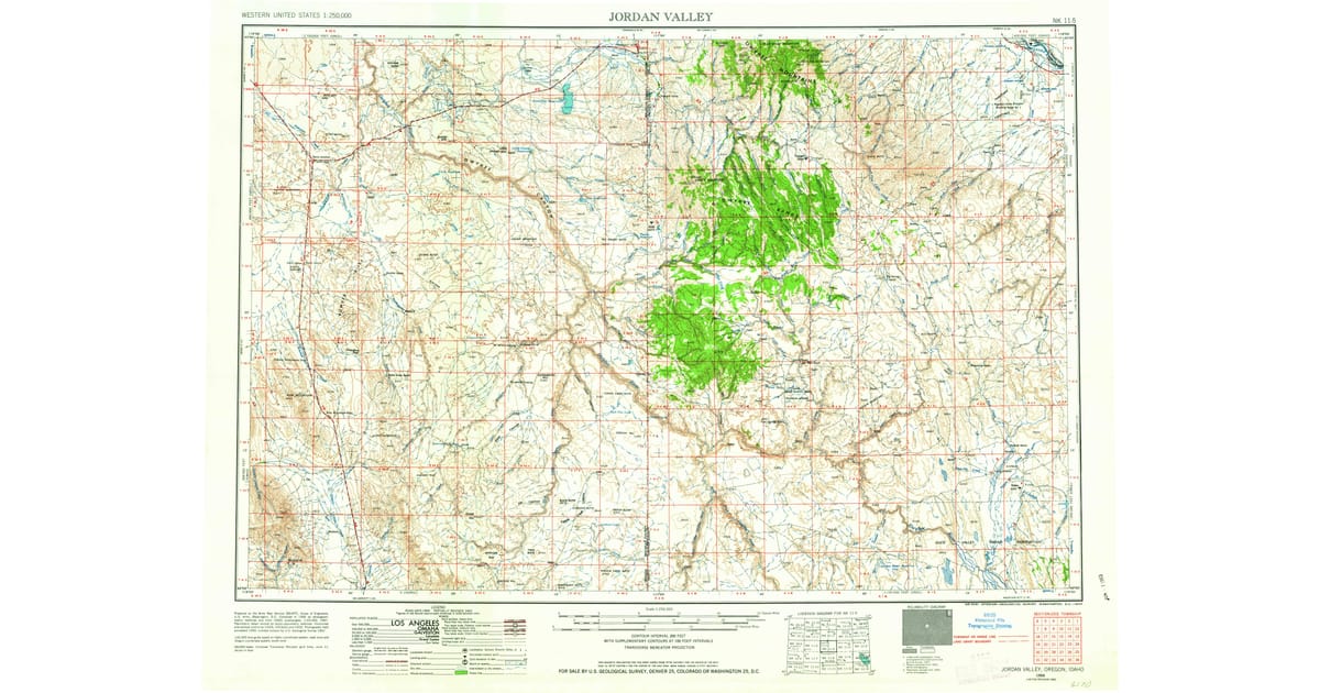 1950s Maps of Basque, OR | Pastmaps