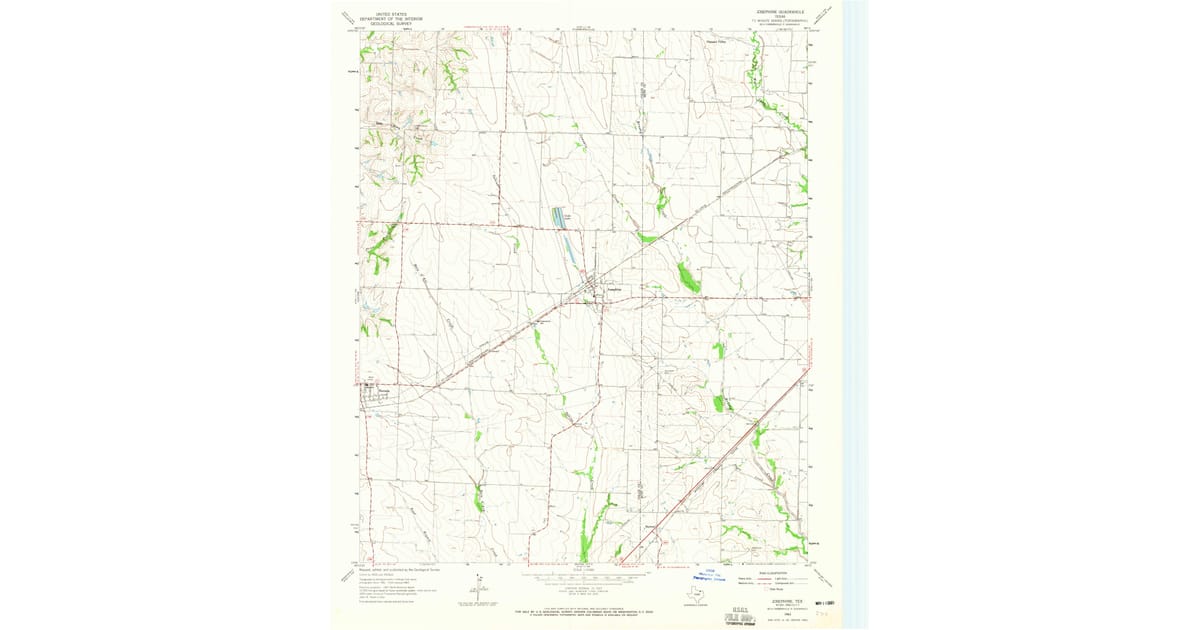 1963 Map of Josephine, TX — High-Res | Pastmaps