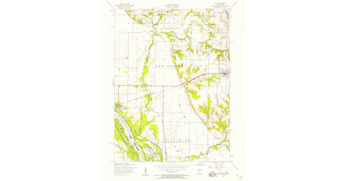 1953 Map of Joy, IL — High-Res | Pastmaps