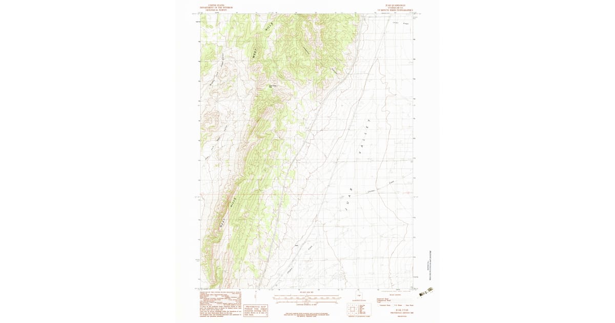 1983 Map of Juab, Juab County, UT — High-Res | Pastmaps