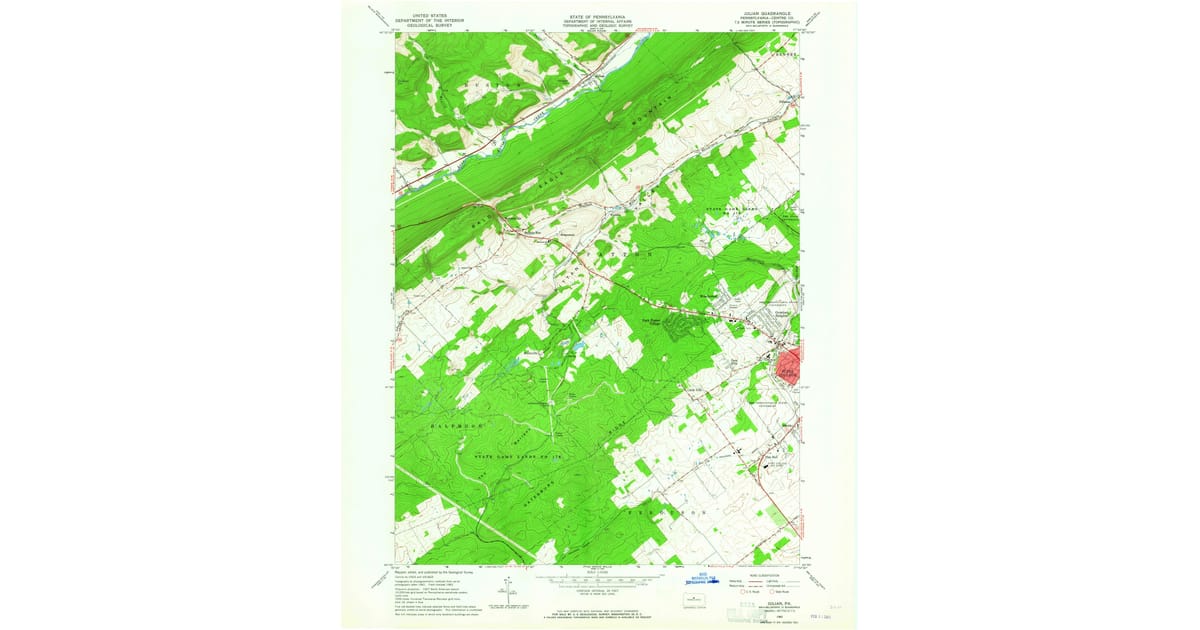 1962 Map of Julian, PA — High-Res | Pastmaps
