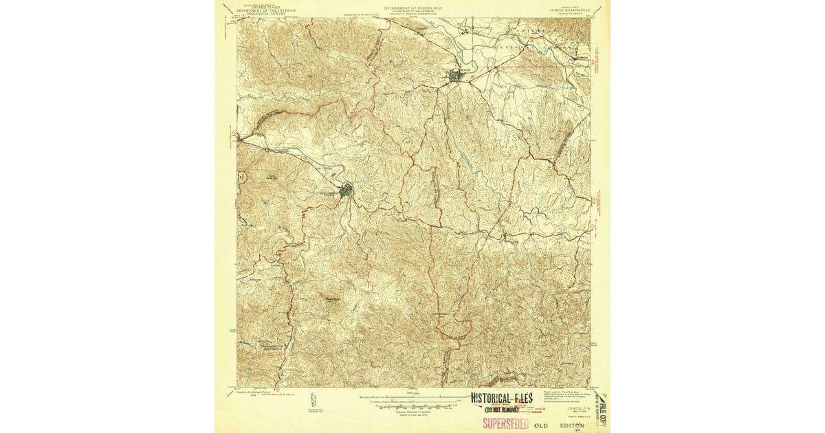 Old Maps of La Placita, Juncos for Genealogy | Pastmaps