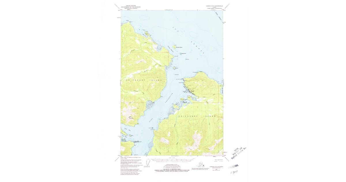 1951 Map of Juneau A-5, Hoonah-Angoon Borough, AK — High-Res, 1981 ...