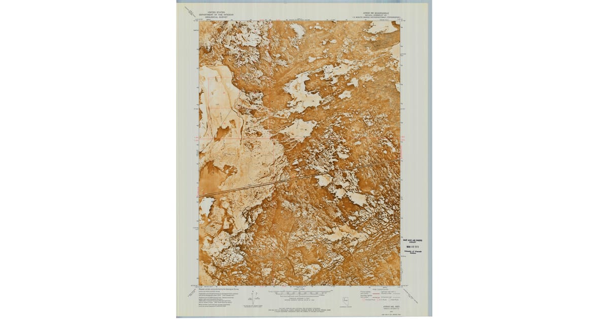 1971 Map of Jungo NE, Humboldt County, NV — High-Res | Pastmaps