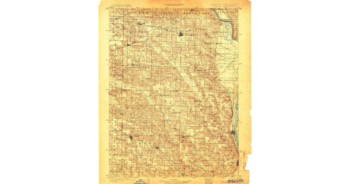 Old Maps of Scotland County, MO for Hiking & Exploration | Pastmaps