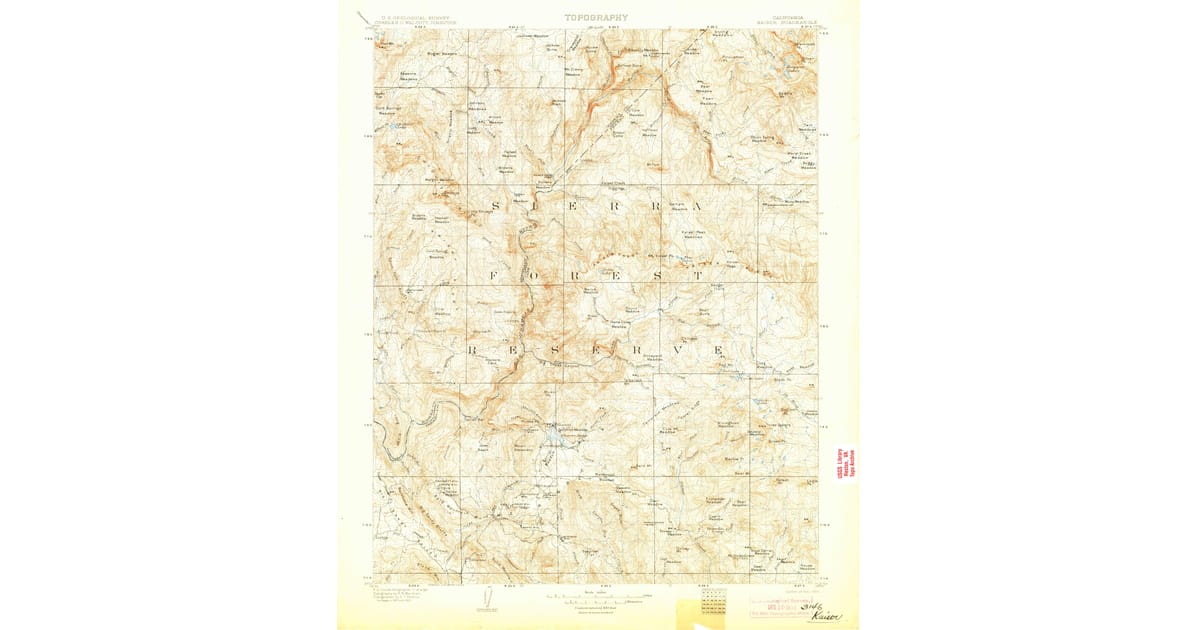 Old Maps of Old Bretz Mill, CA for Genealogy | Pastmaps