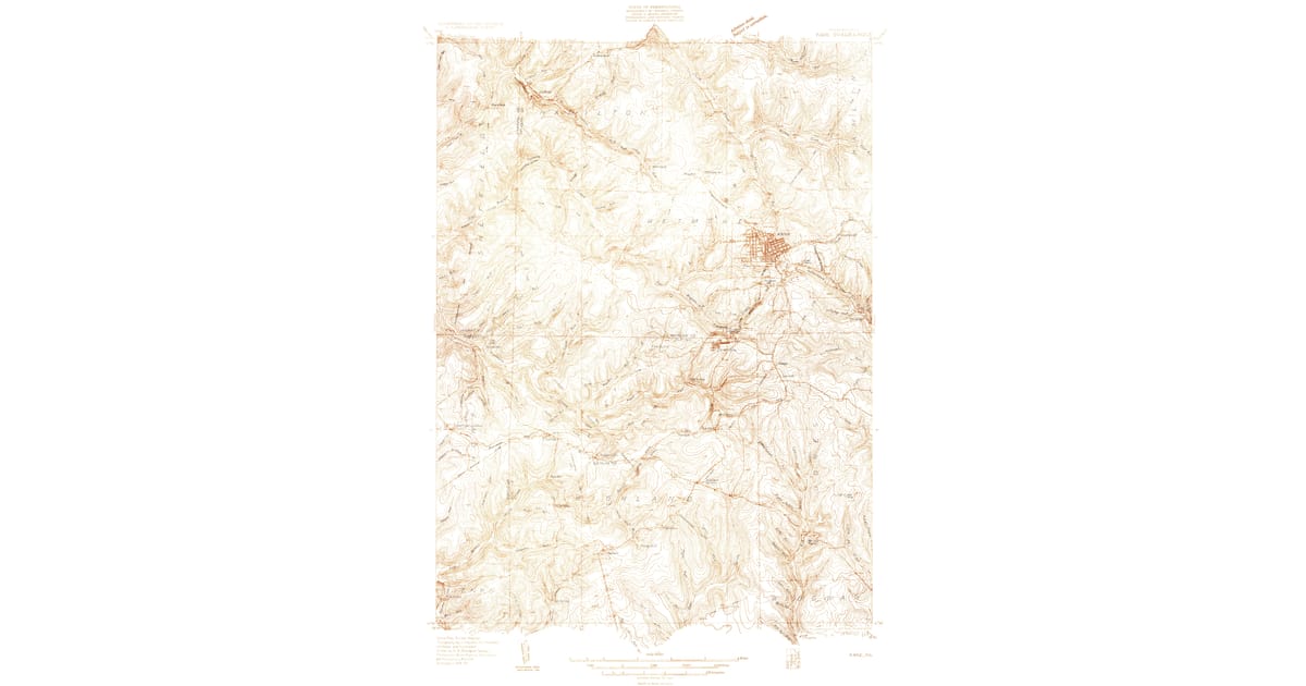1934 Map of Kane, PA — High-Res | Pastmaps