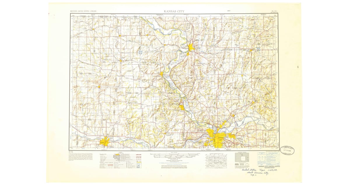 1950s Maps of Claycomo, MO | Pastmaps