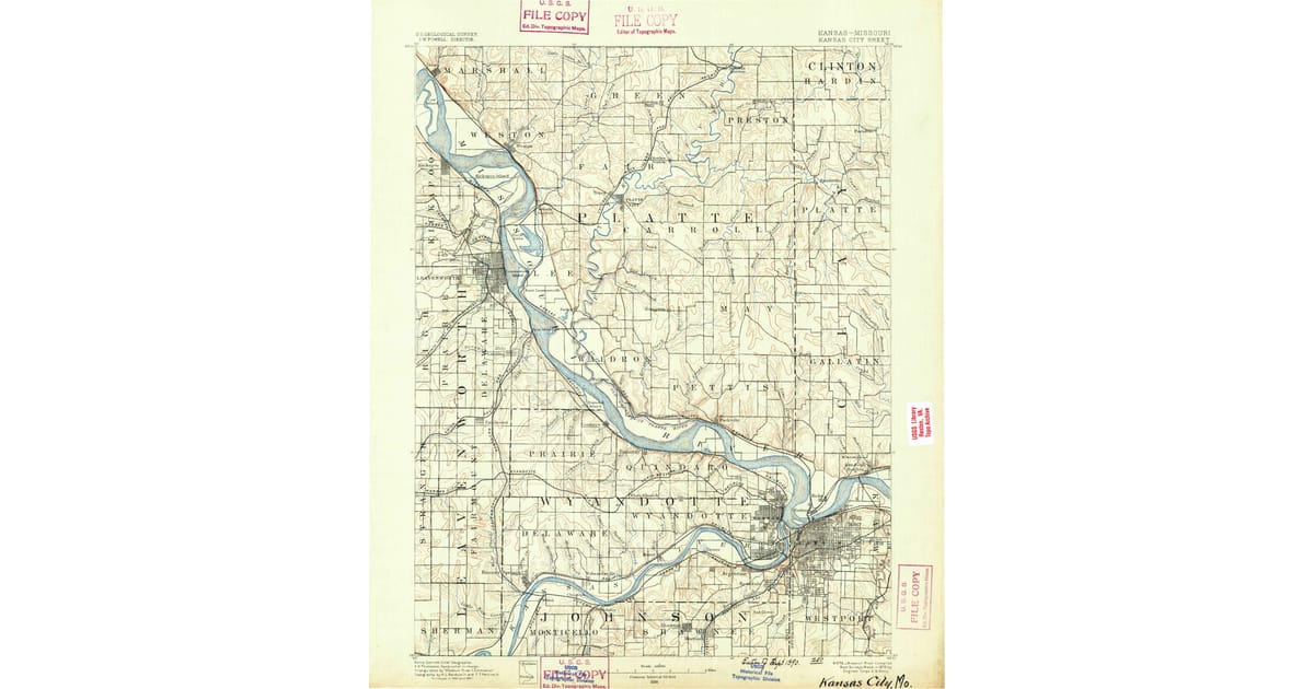 Old Maps of Ivanhoe Southwest, Kansas City | Pastmaps