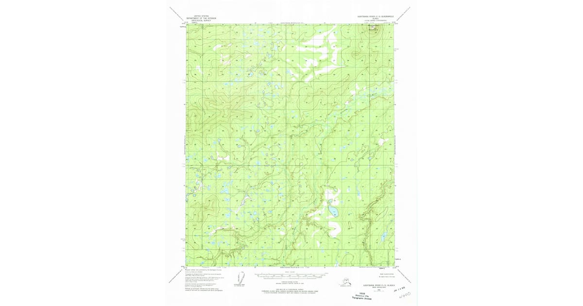 1952 Map of Kantishna River C-3, Yukon-Koyukuk Borough, AK — High-Res ...