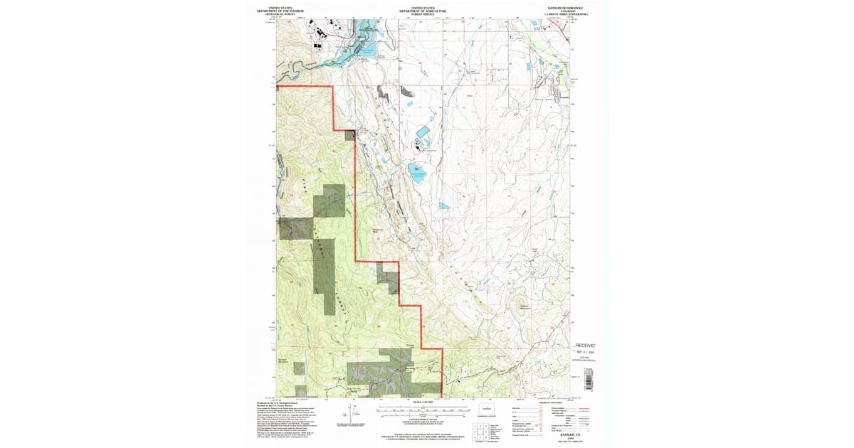 1994 Map of Kassler, Douglas County, CO — High-Res | Pastmaps