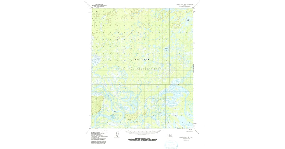 1952 Map of Kateel River A-3, Yukon-Koyukuk Borough, AK — High-Res ...