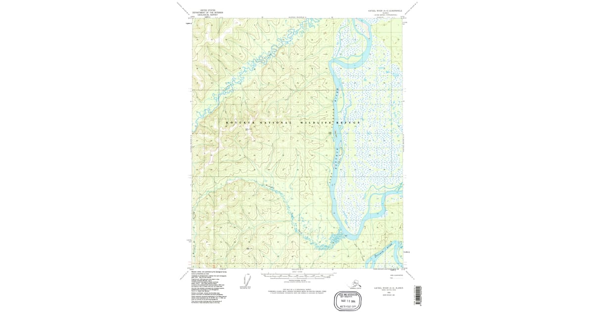 1952 Map of Kateel River A-4, Yukon-Koyukuk Borough, AK — High-Res ...