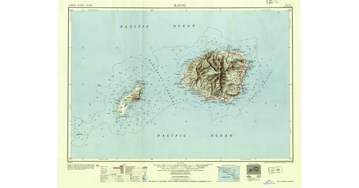 Old Maps of Puuwai, HI for Academic Research | Pastmaps