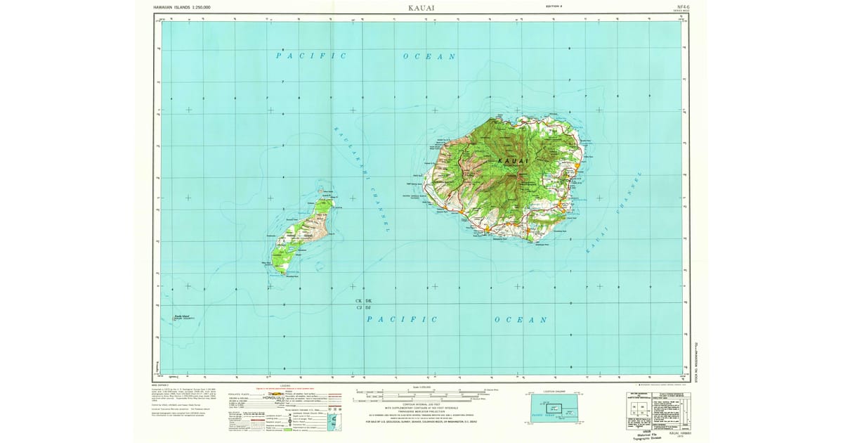 1970s Maps of Port Allen, HI | Pastmaps