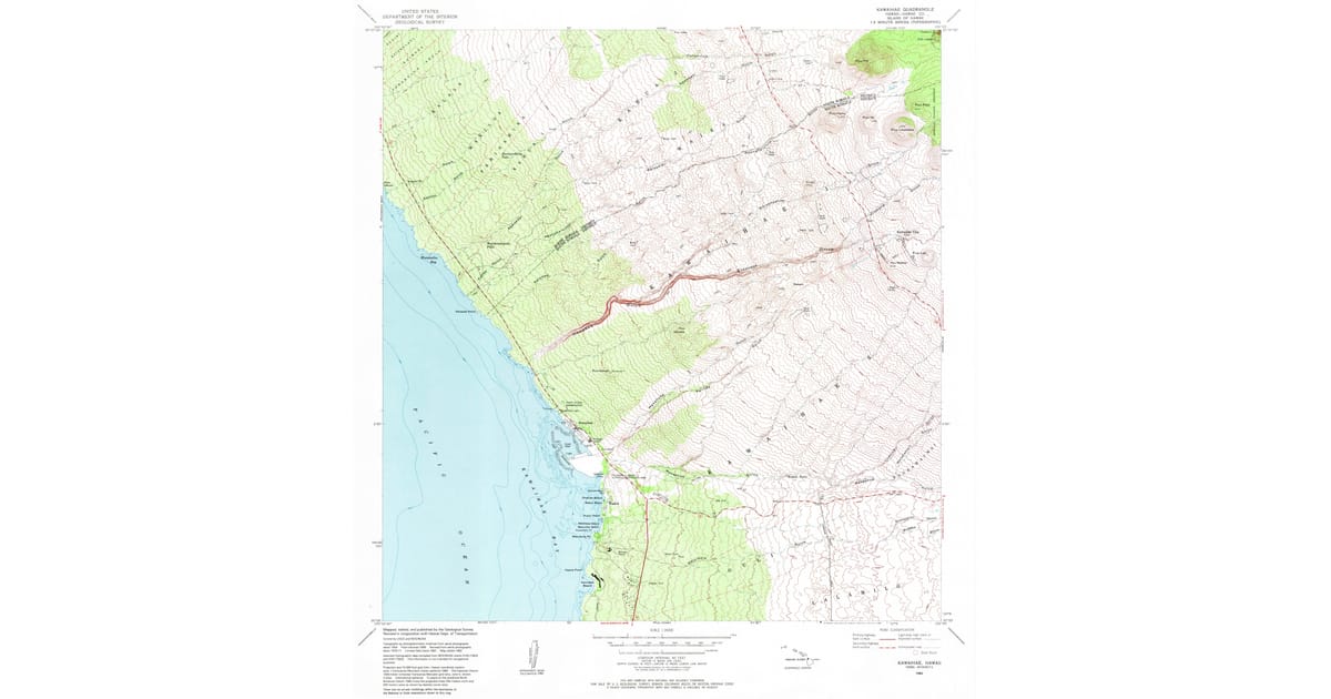 1982 Map of Kawaihae, Hawaii County, HI — High-Res | Pastmaps