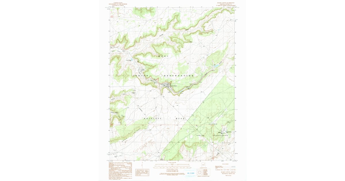 1990s Maps of Jeddito, Fort Defiance Agency | Pastmaps