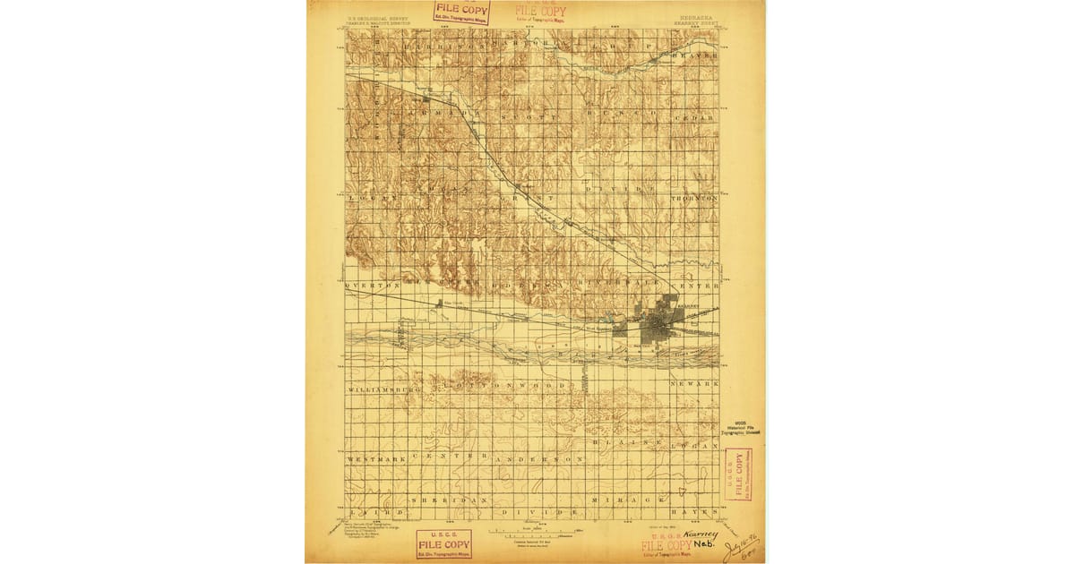 Old Maps of Amherst, NE for Genealogy | Pastmaps