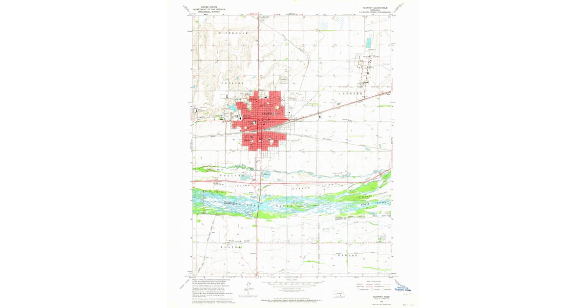 1962 Map of Kearney, NE — High-Res | Pastmaps