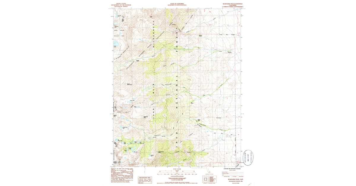 1980s Maps of Seven Pines, CA | Pastmaps