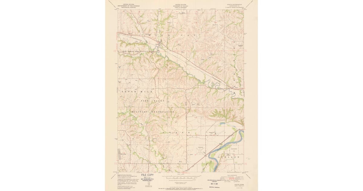 1950 Map of Keats, KS — High-Res | Pastmaps