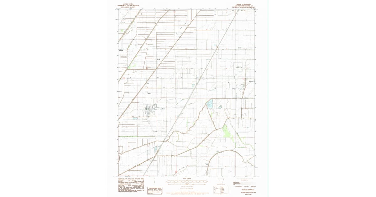 1980s Maps of Shippen, AR | Pastmaps