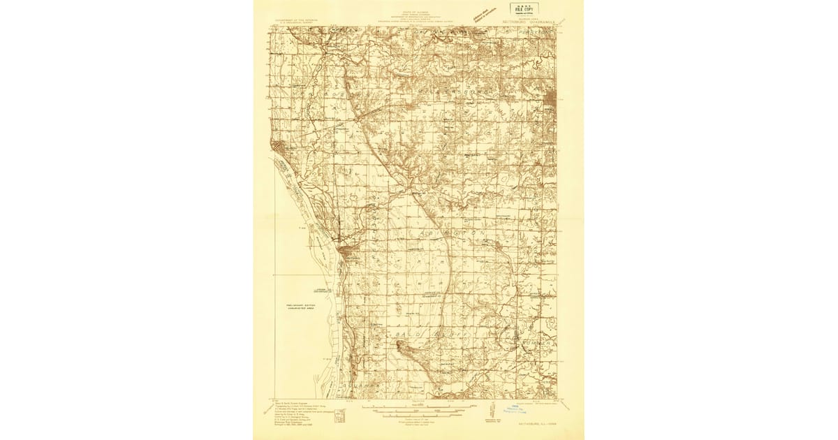 1930s Maps of Little York, IL | Pastmaps
