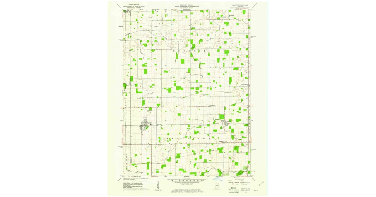 1960s Maps of Clinton County, IN | Pastmaps
