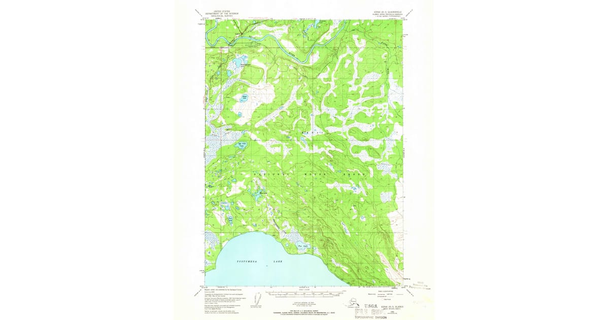 1950 Map of Kenai B-3, Kenai Peninsula Borough, AK — High-Res | Pastmaps