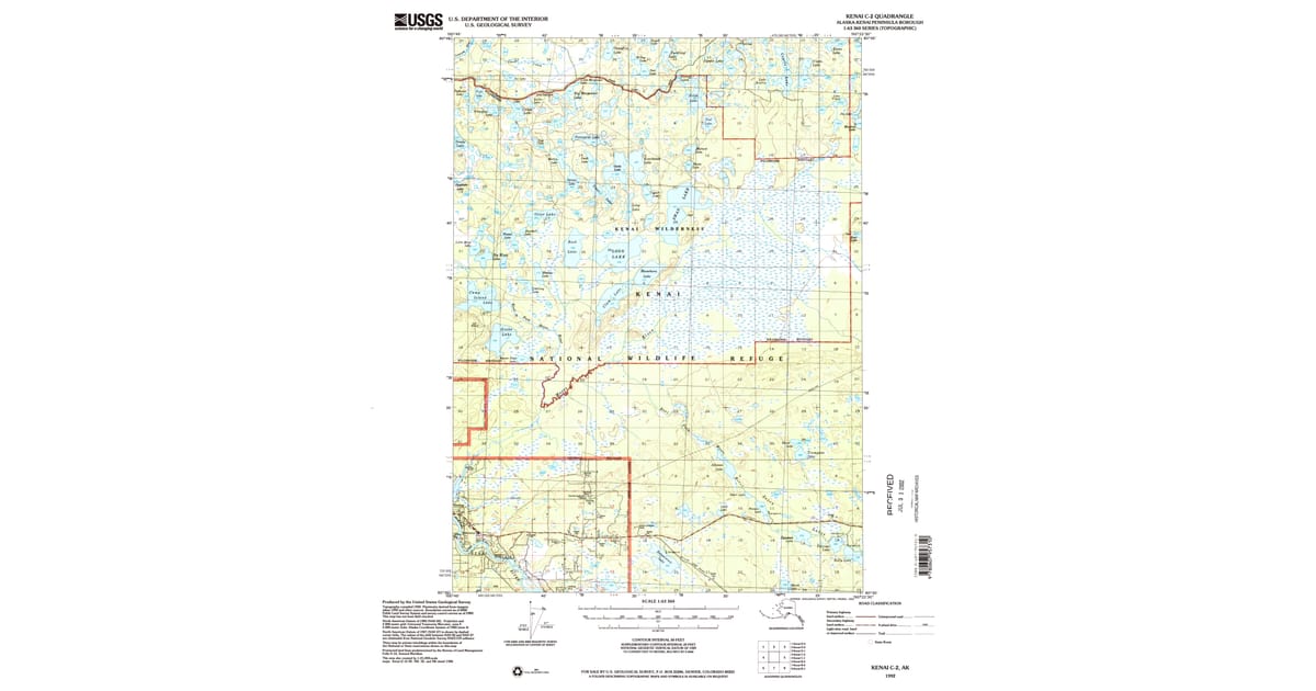 1990s Maps of Kenai Peninsula, AK | Pastmaps