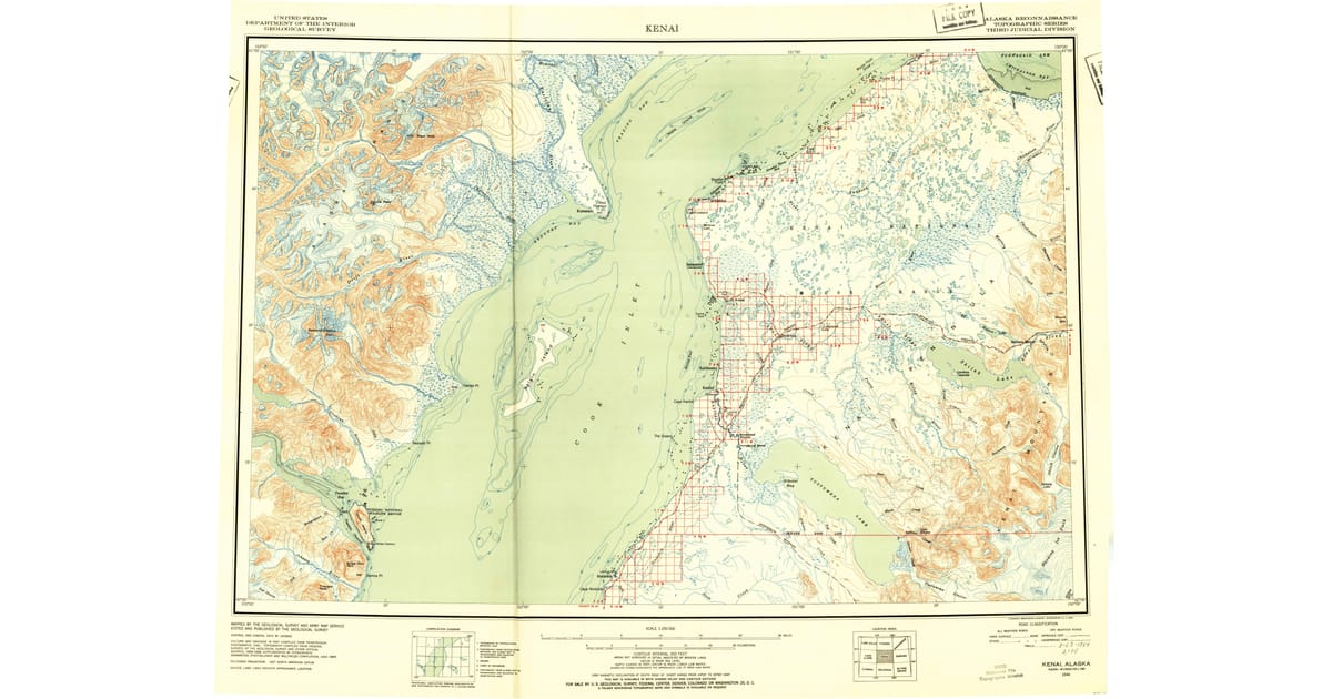 1940s Maps of Kenai Peninsula, AK | Pastmaps